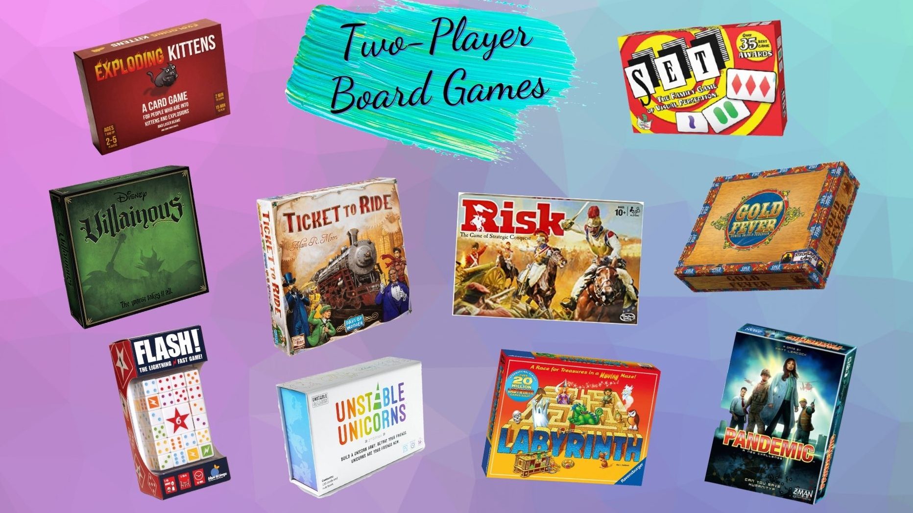 10 fun two-player board games – The Redhead Review